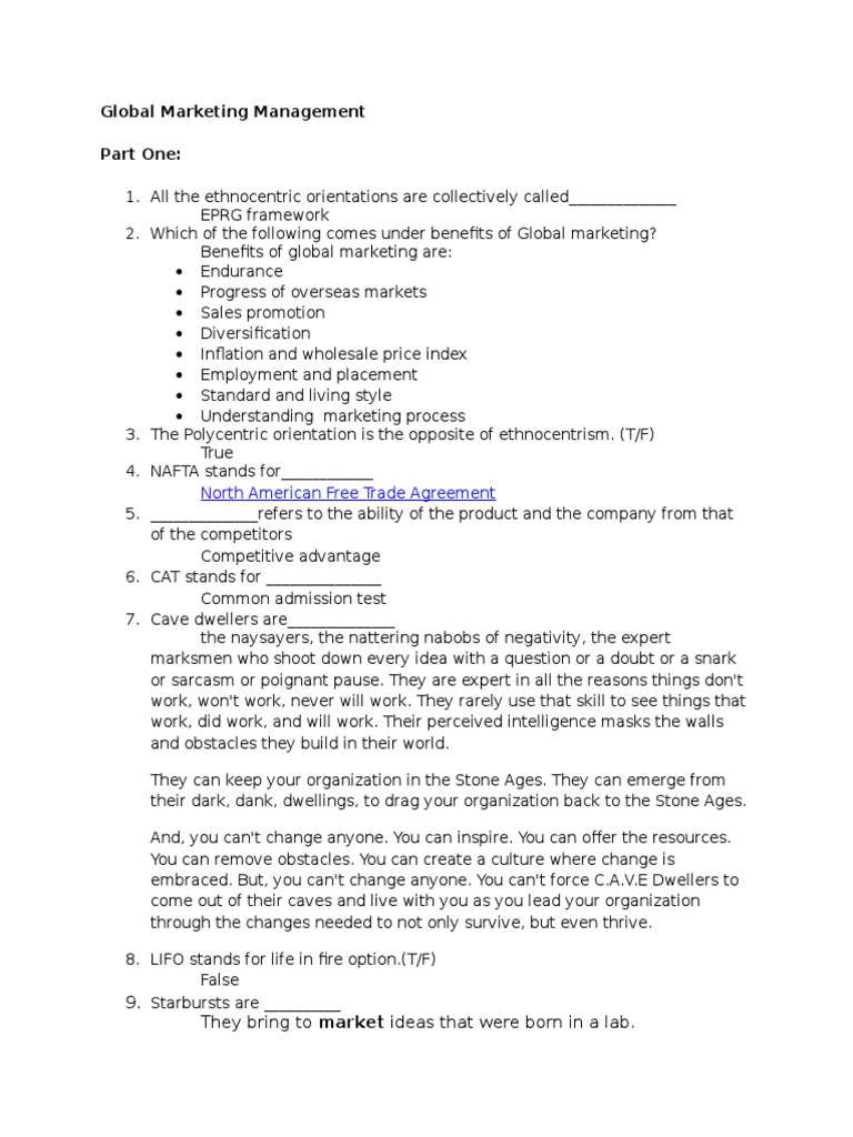Global Marketing Management | PDF | Market Segmentation | Competitiveness