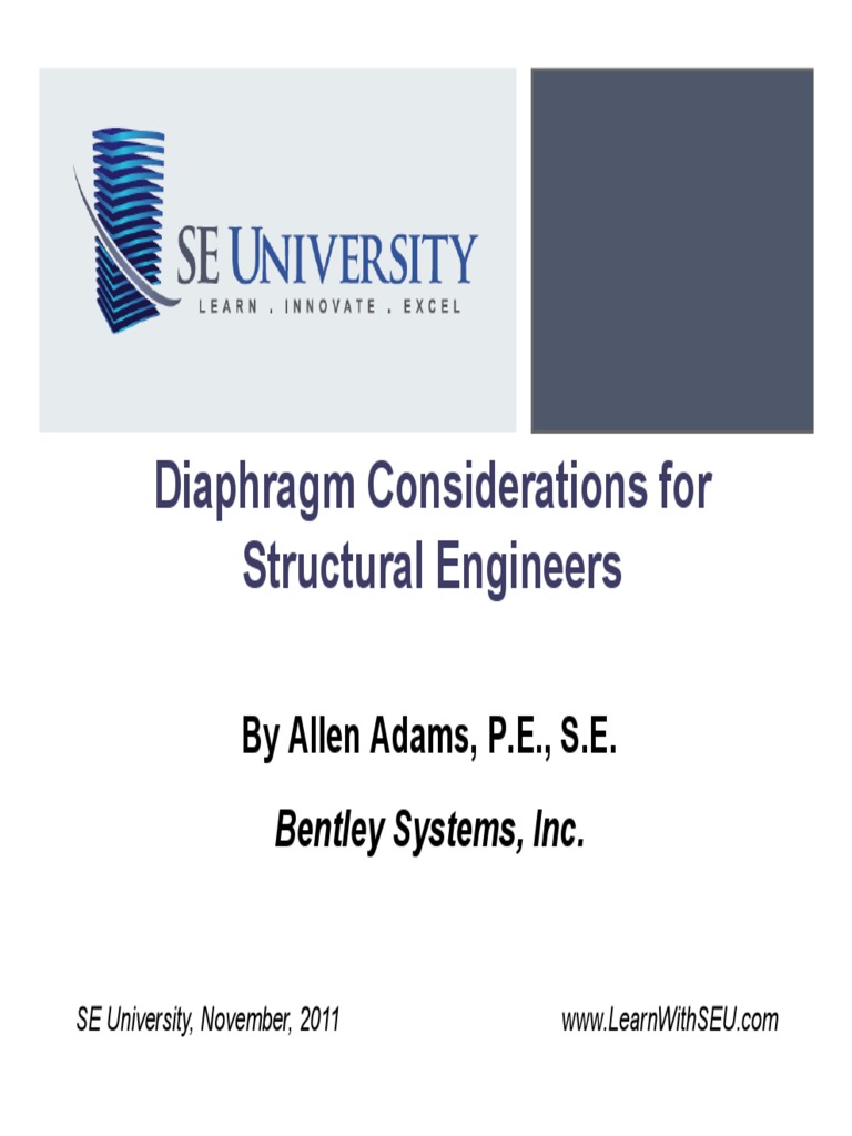 2011.11.08 - Diaphragm Considerations For Structural Engineers | PDF ...
