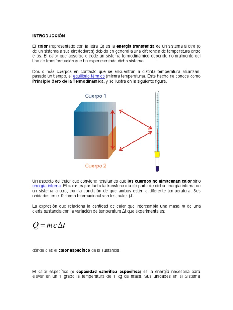 CAPACIDAD CALORIFICA | Capacidad calorífica | Calor