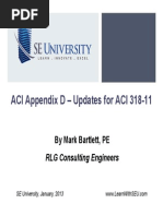ACI 318-08, Appendix D | PDF | Concrete | Screw