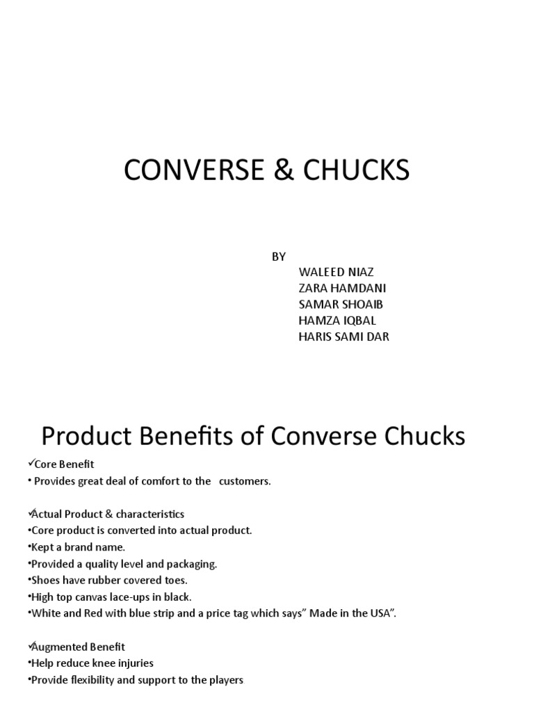 Converse & Chucks | PDF