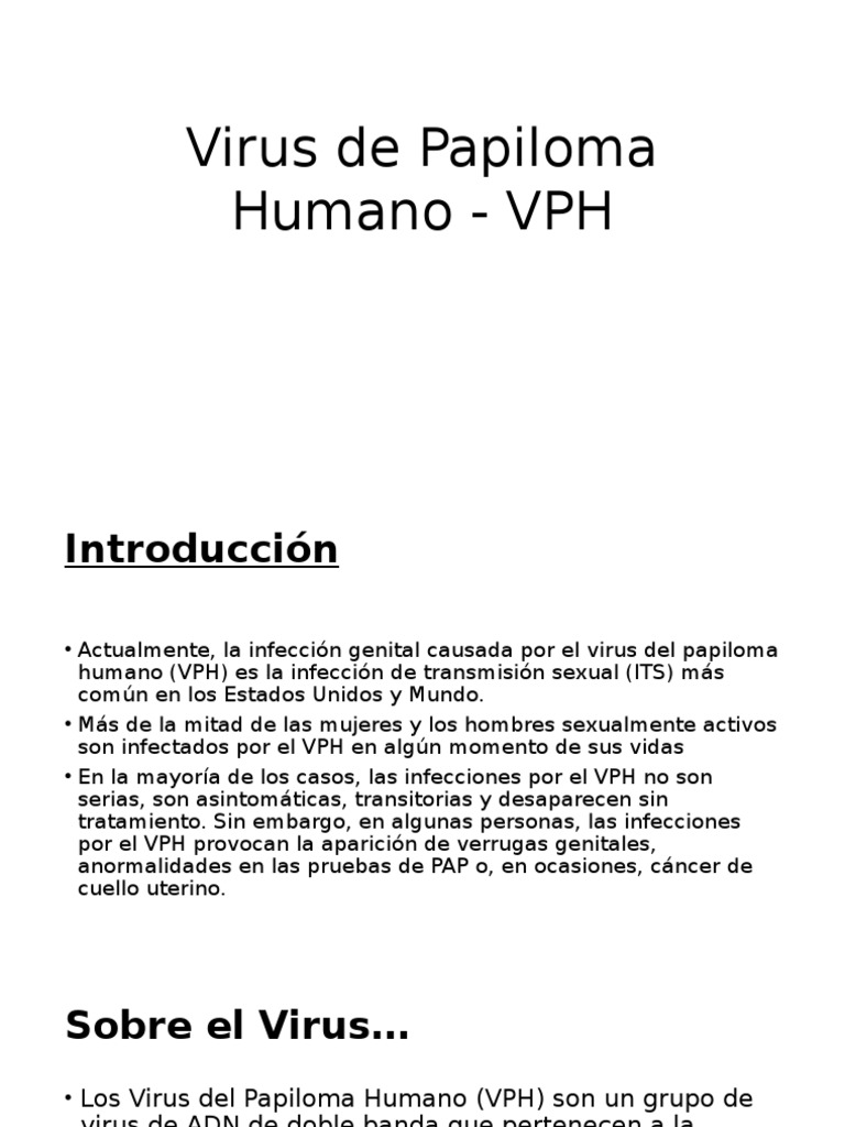 Virus de Papiloma Humano - VPH | Descargar gratis PDF | Virus | Cáncer