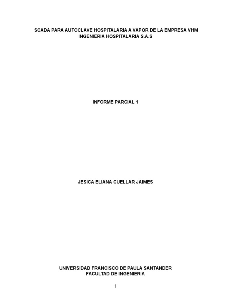 SCADA para Autoclave Hospitalaria VHM | PDF | Calor | Scada