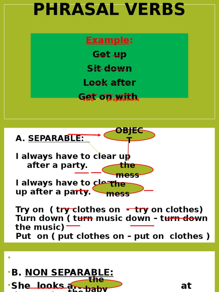 Separable vs. Inseparable Phrasal Verbs | PDF
