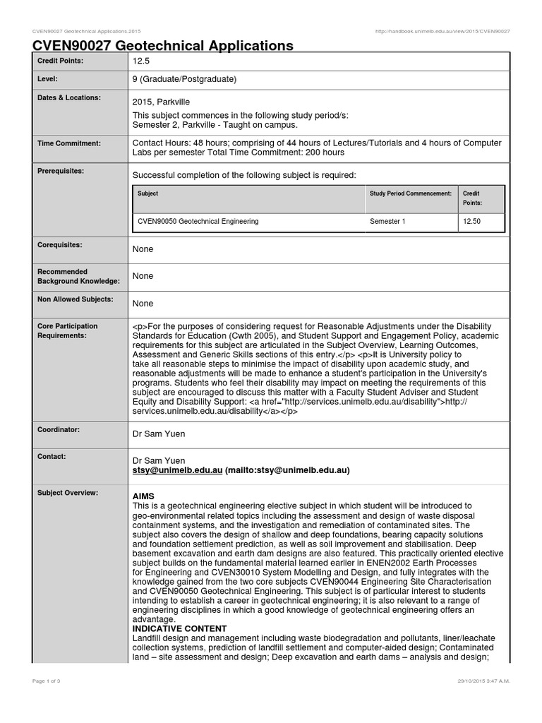 Geotechnical Applications Overview | PDF | Design | Geotechnical ...