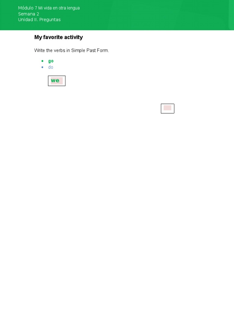03 My Favorite Activity | PDF | General Fiction