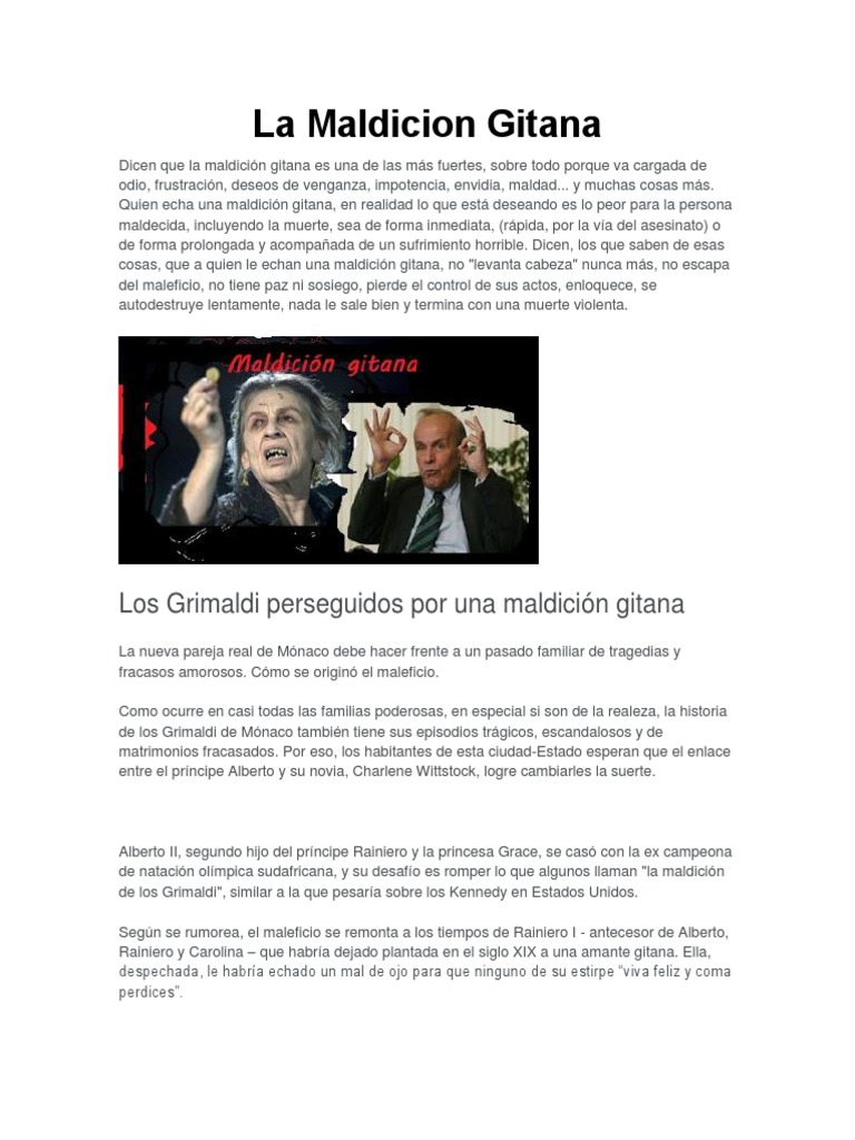 La Maldicion Gitana | PDF | Viajes y turismo