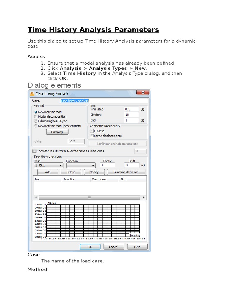 Time History Analysis Setup Guide | PDF | Euclidean Vector | Matrix ...