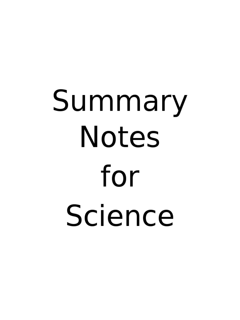 Science Notes Form 4 | PDF | Nervous System | Neuron