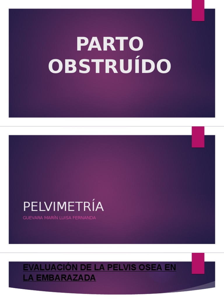 Parto Obstruído | PDF | Pelvis | Parto