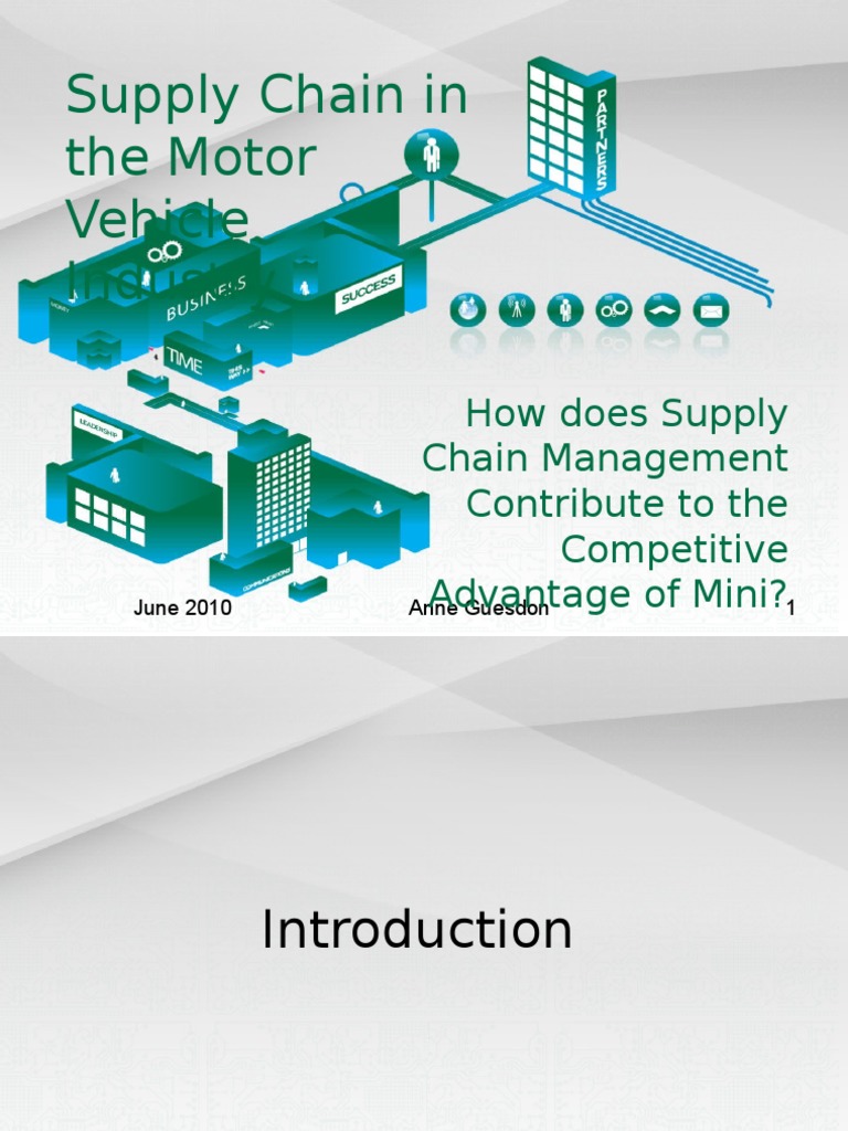 Supply Chain in The Motor Vehicle Industry | PDF | Supply Chain ...