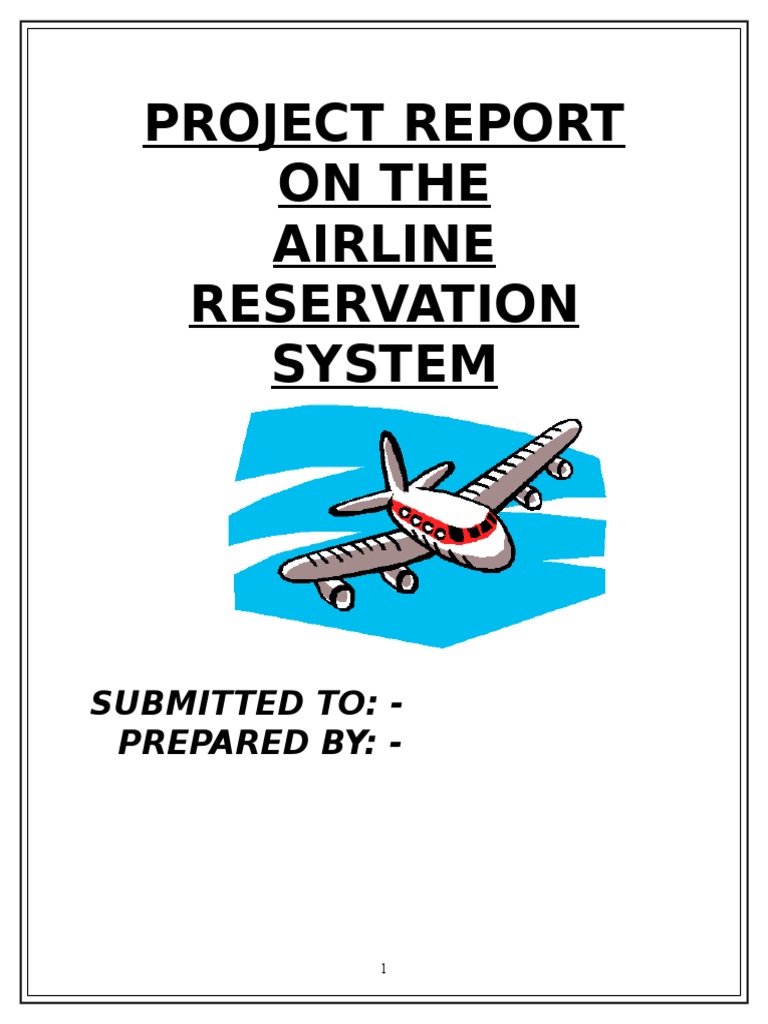 Airline Reservation Project | PDF | Software Testing | Conceptual Model