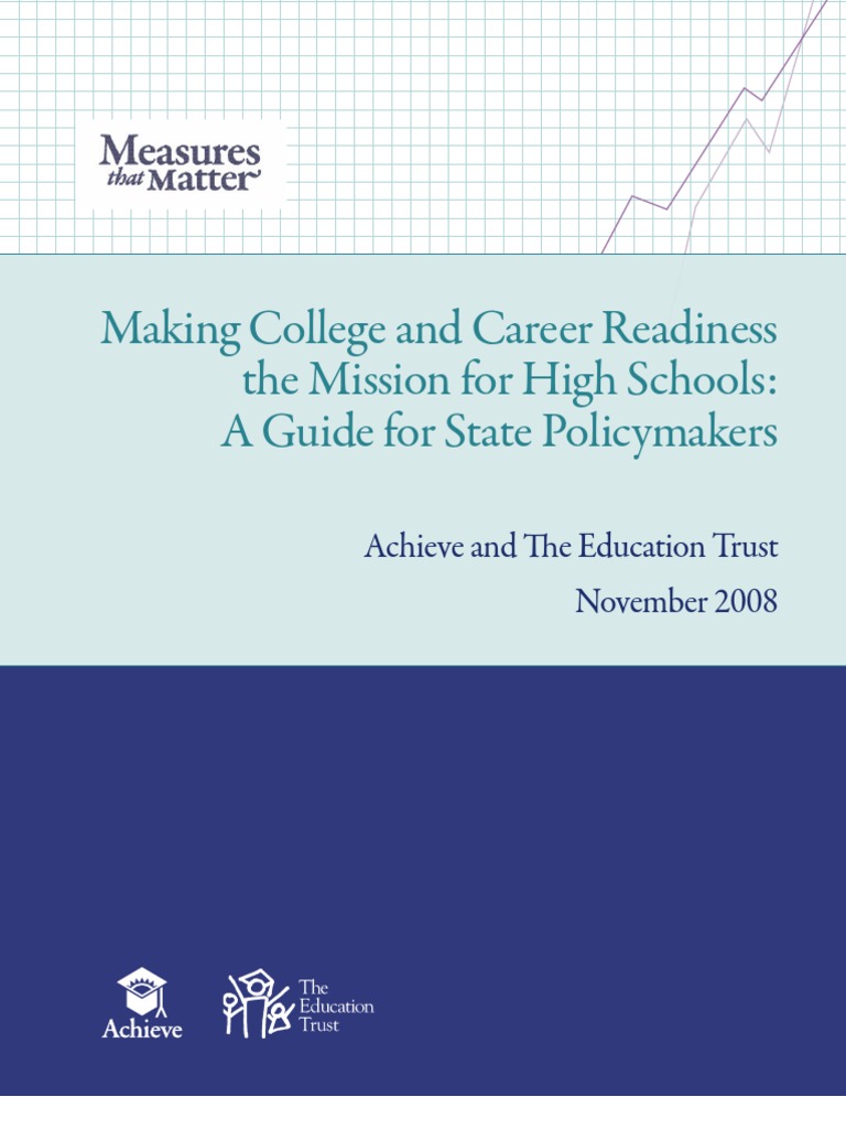 Making College and Career Readiness The Mission For High School | PDF ...