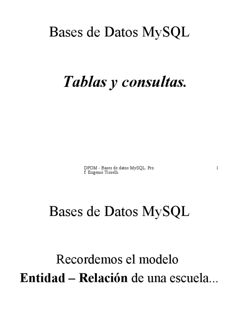 Guía Completa de MySQL para Escuelas | PDF | SQL | Programación de ...