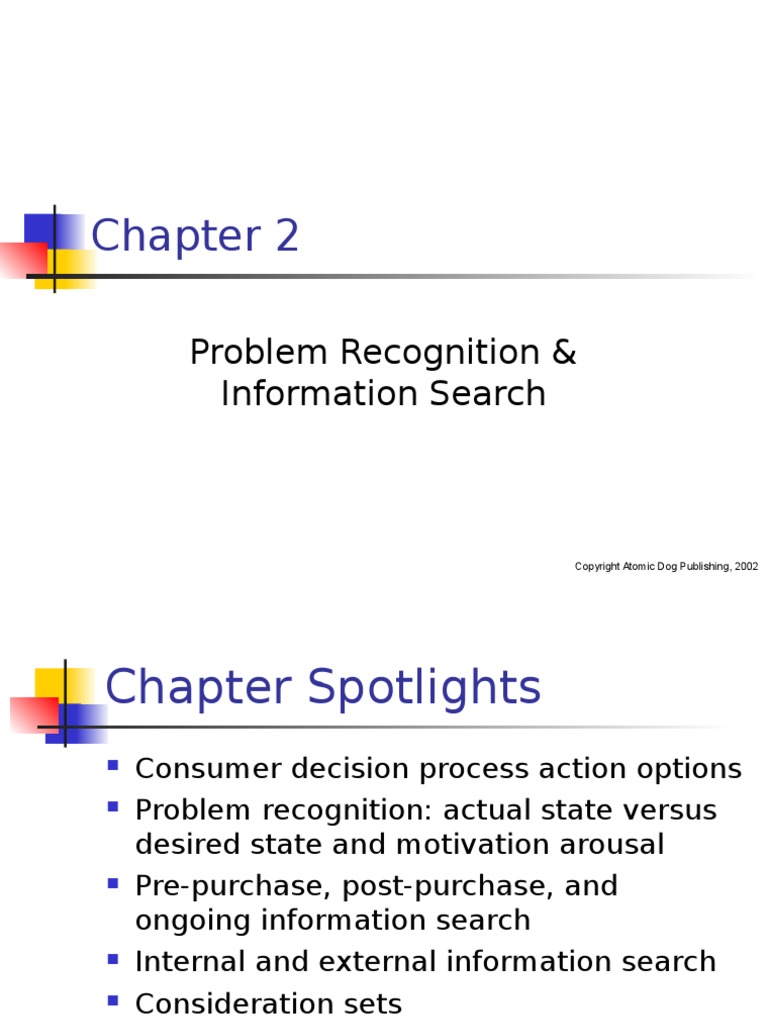 Problem Recognition & Information Search | PDF | Consumer Behaviour | Behavior