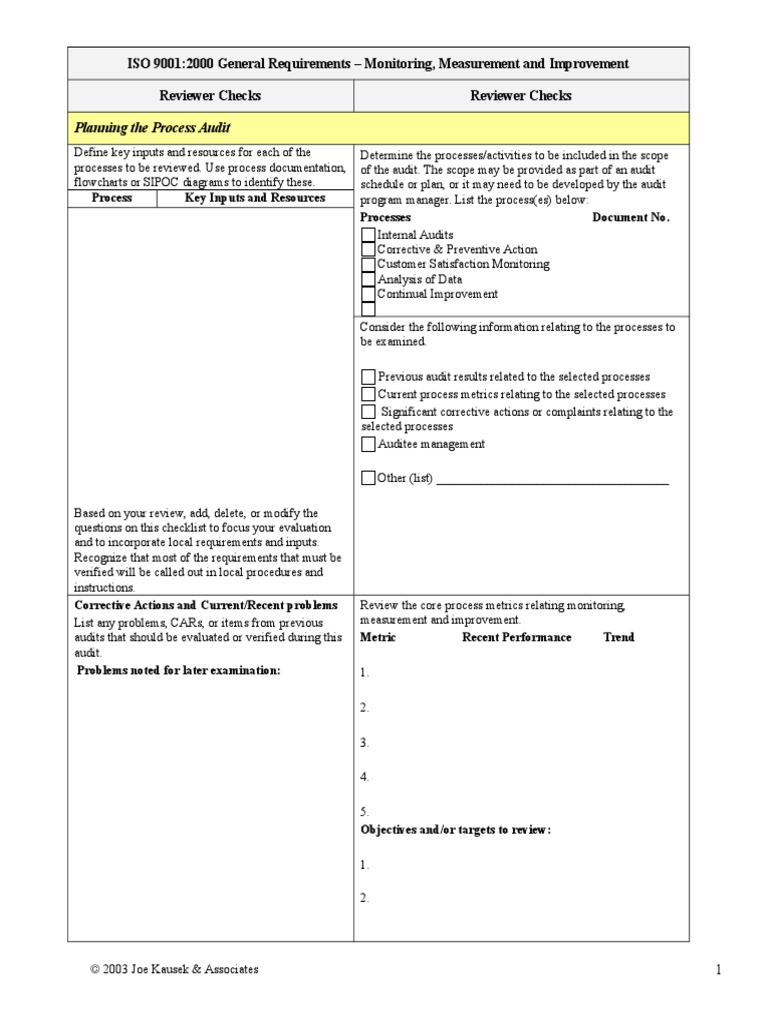 ISO 9001 Monitoring & Measurement Guide | PDF | Iso 9000 | Audit