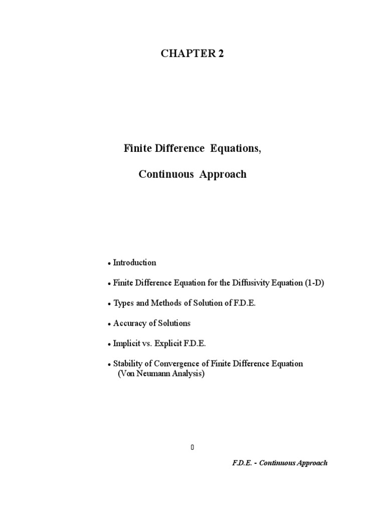 Chap2 603 | PDF | Finite Difference | Mathematical Analysis
