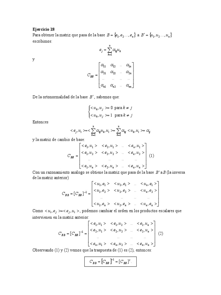 1.4. Ejercicios Resueltos - Diagonalizacion Matrices Simetricas | PDF | Valores propios y ...