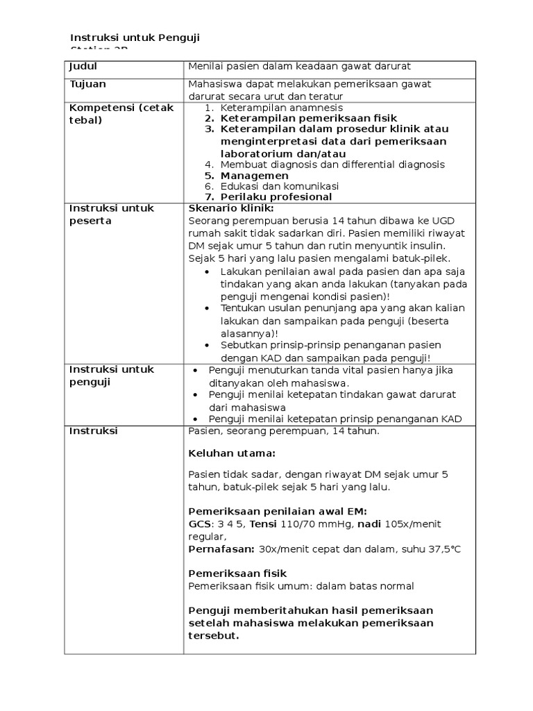 Station 2B Kasus Emergency | PDF