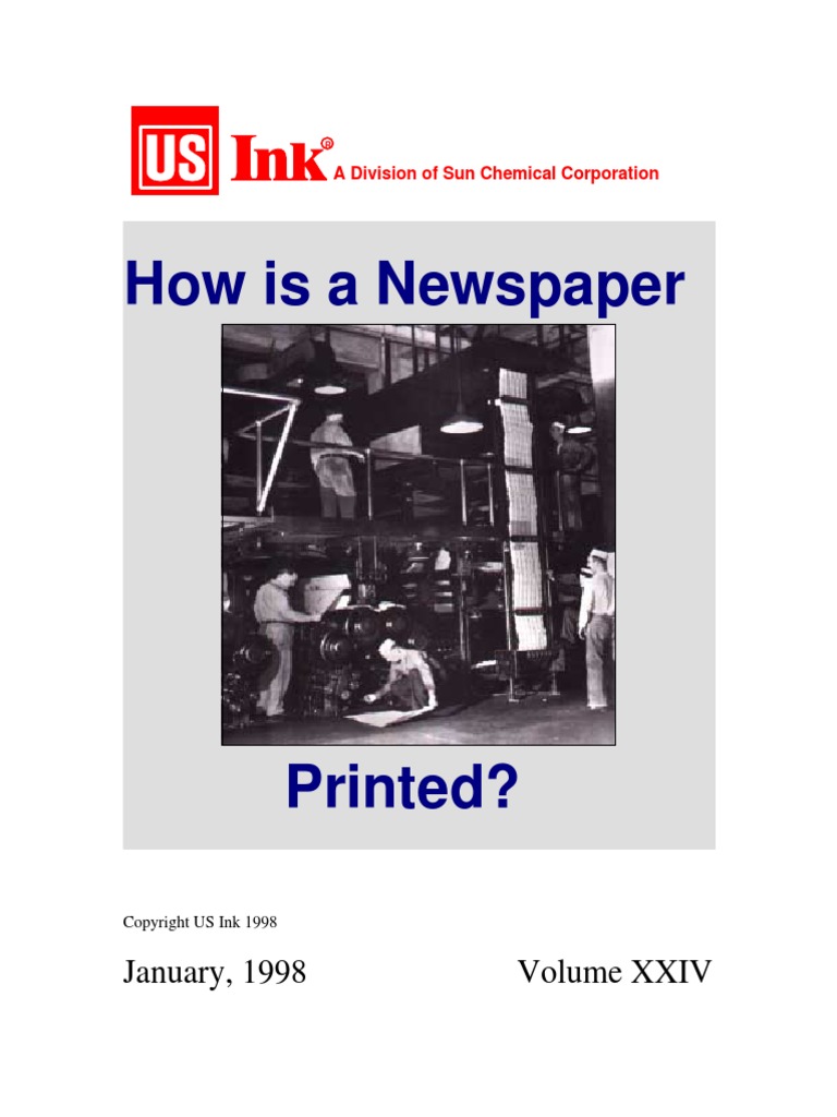 How Is A Newspaper Printed | PDF | Lithography | Printing