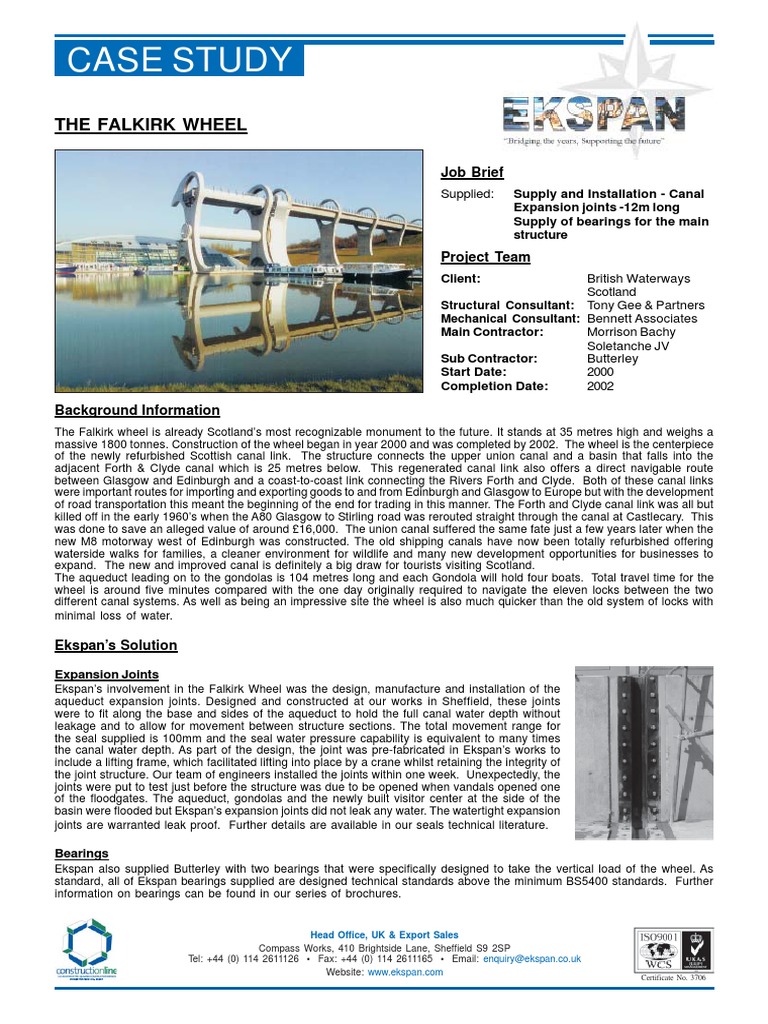 Falkirk Wheel | PDF | Canal | Industries