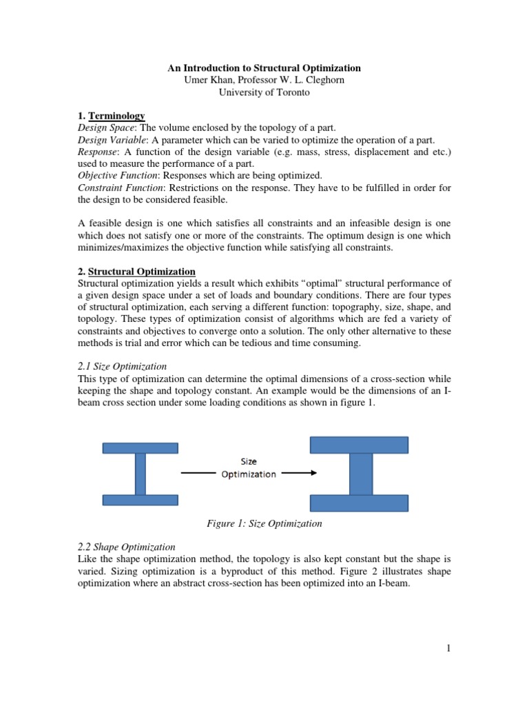 An Introduction To Structural Optimization | PDF | Mathematical ...