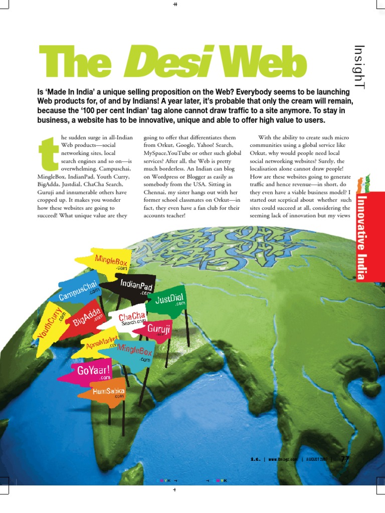 Made in India - The Desi Web | PDF | Advertising | Social Networking ...