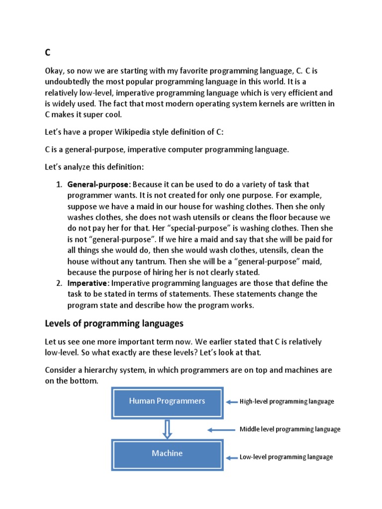 Human Programmers: High-Level Programming Language | PDF | Integer ...