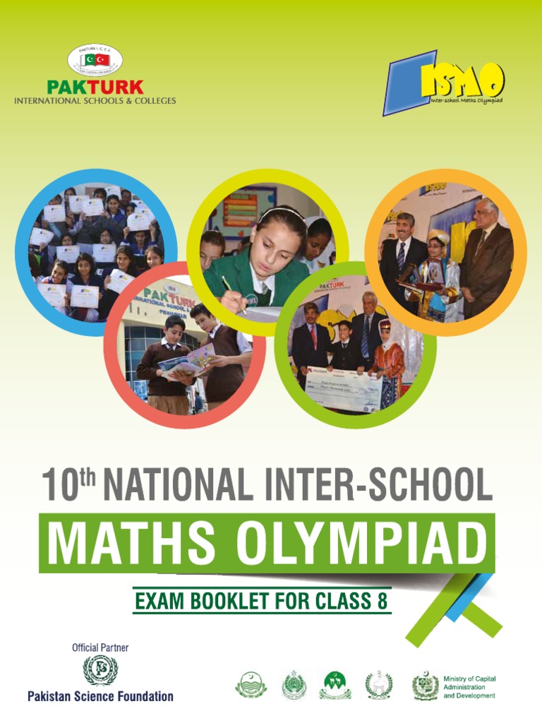 ISMO Class 8 Exam Questions and Solutions | PDF | Rectangle | Triangle