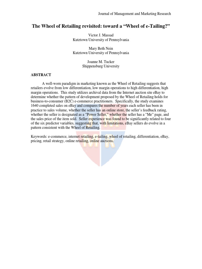 Wheel of E-Retailing | PDF | Online Shopping | Retail