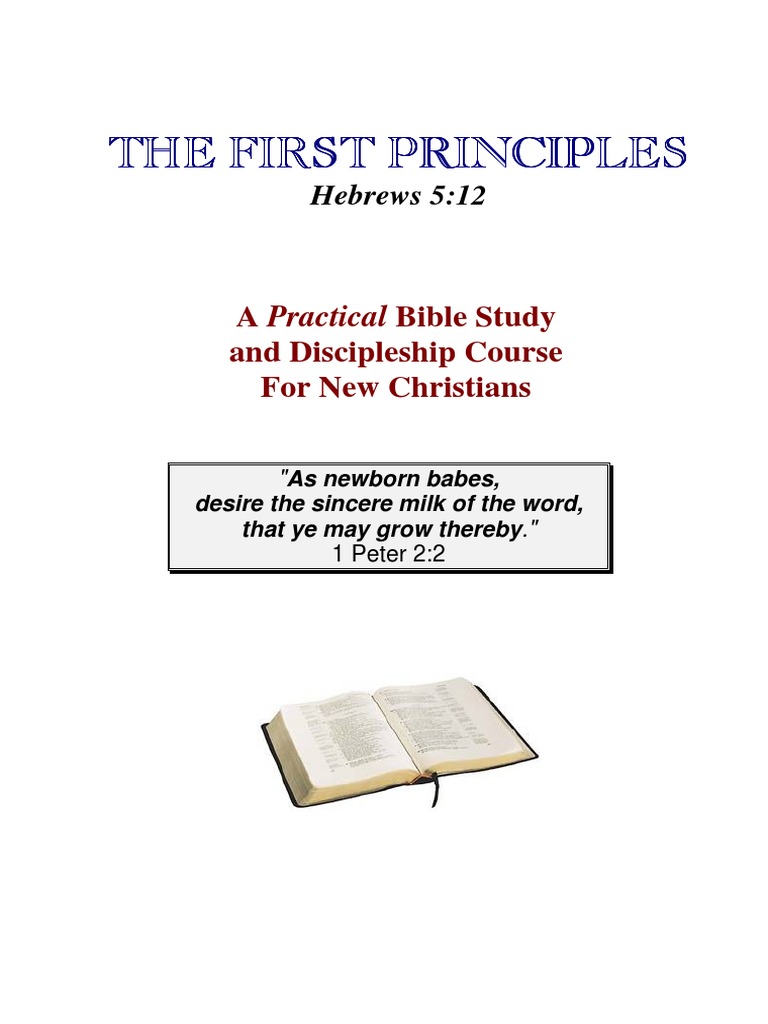 First Principles Discipleship 2011 | PDF | Baptism | Sin