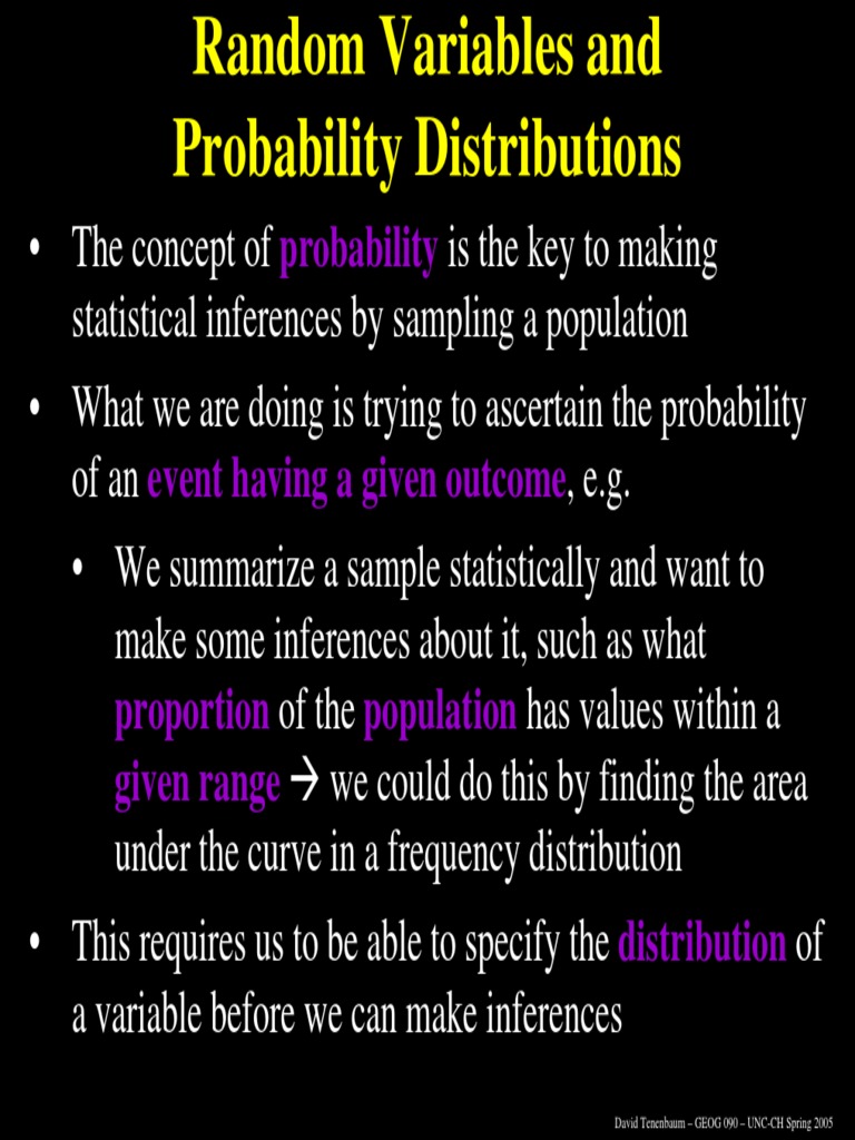 Understanding Probability Distributions Through Examples of Random Variables | PDF | Probability ...