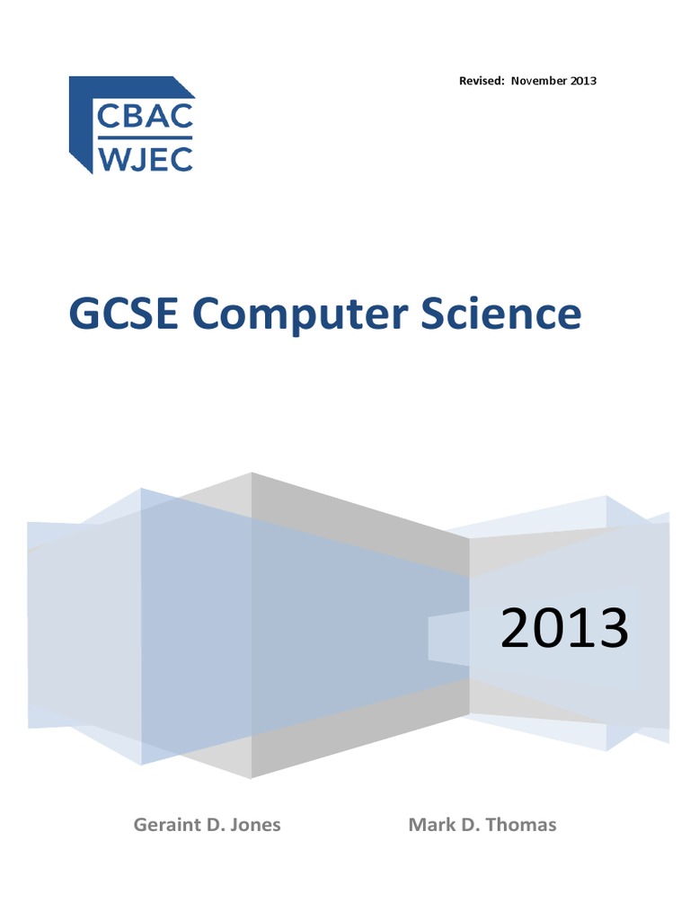 GCSE Computer Science: Geraint D. Jones Mark D. Thomas | PDF | Computer ...