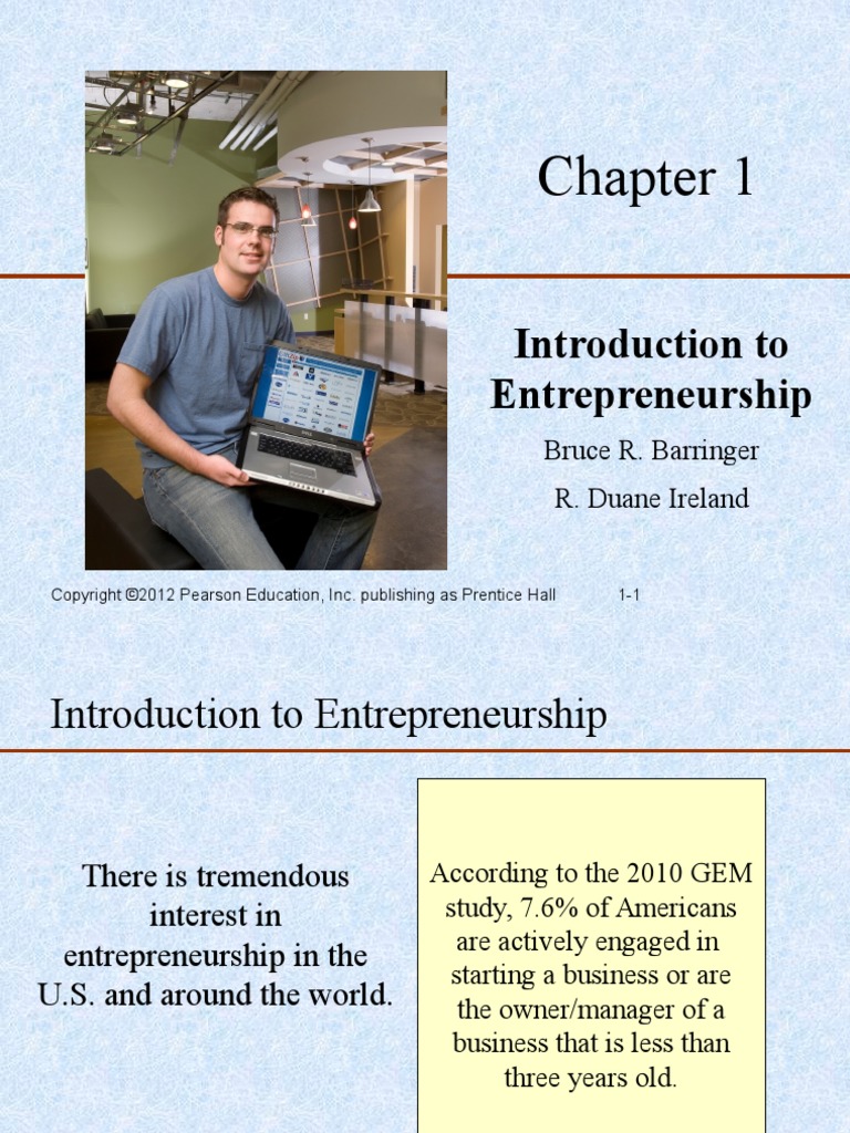 Chapter 1 PowerPoint Slides To Entrepreneurship Successfully Launching ...