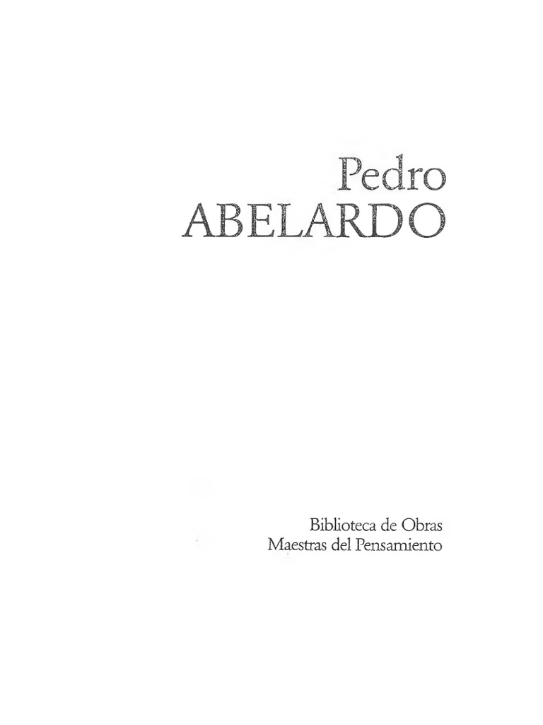 Abelardo Pedro - Dialogo Entre Un Filosofo Un Judio Y Un Cristiano (Edicion Bilingue) PDF | PDF ...