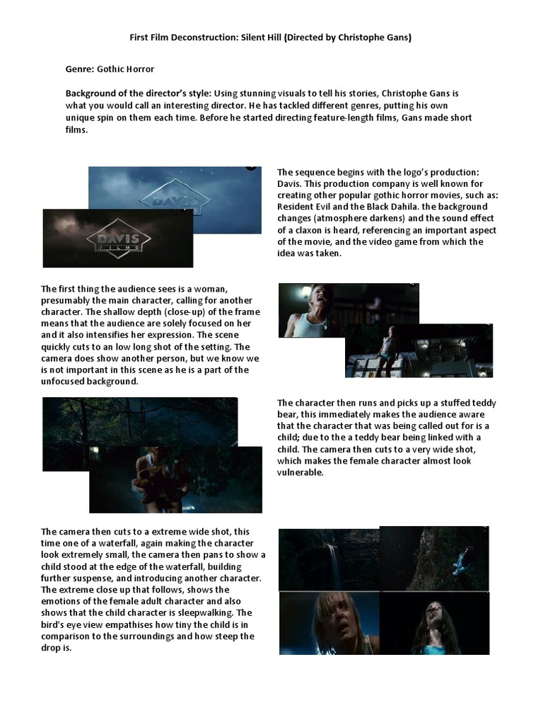 Silent Hill Film Deconstruction Analysis | PDF | Horror Films ...