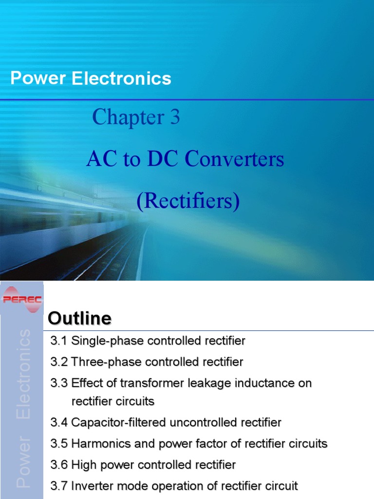 Power Electronics: AC To DC Converters (Rectifiers) | PDF | Rectifier | Power Electronics