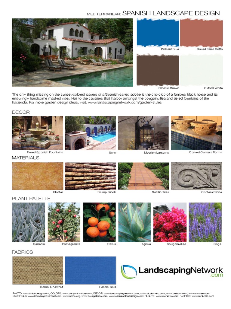 Spanish Landscape Design Guide | PDF | Art