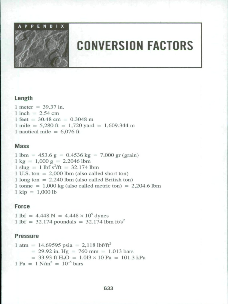 Conversion Factors | PDF