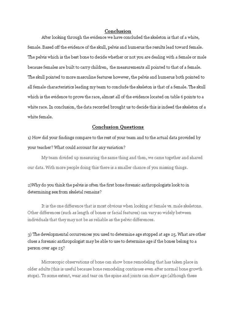 Conclusion 1.2.3 Bone Detectives HBS | PDF | Bone | Pelvis