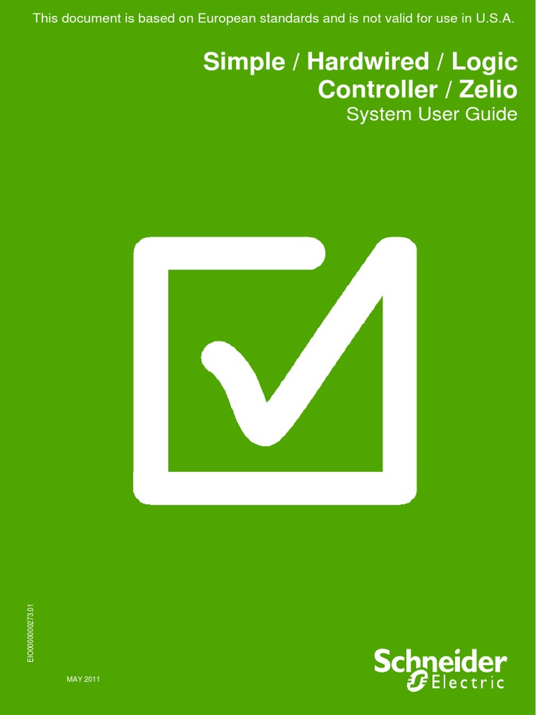 Simple / Hardwired / Logic Controller / Zelio: System User Guide | PDF ...