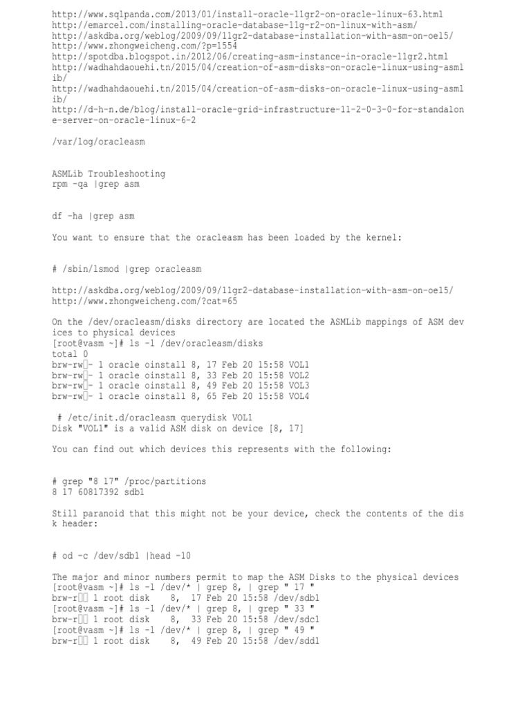 Asm Imp | PDF | Oracle Database | Computer Engineering