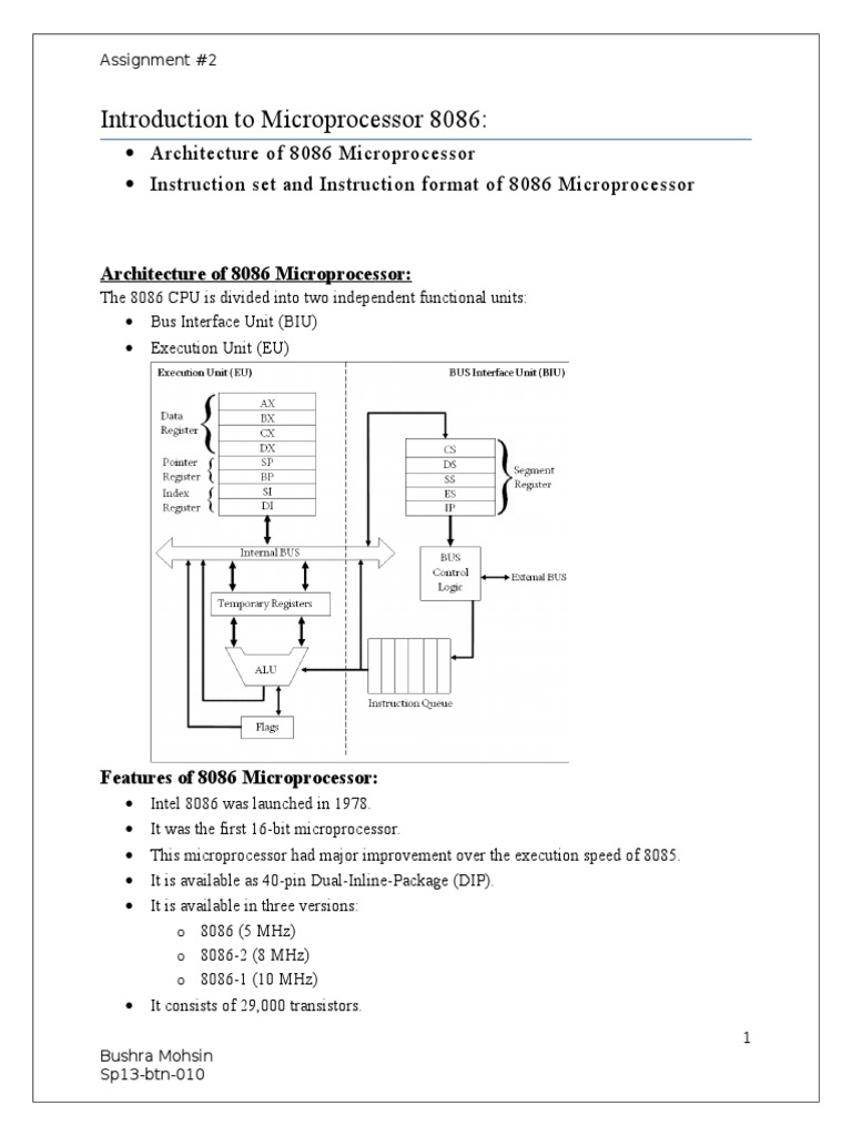 Assignment 2 | PDF | Instruction Set | Central Processing Unit