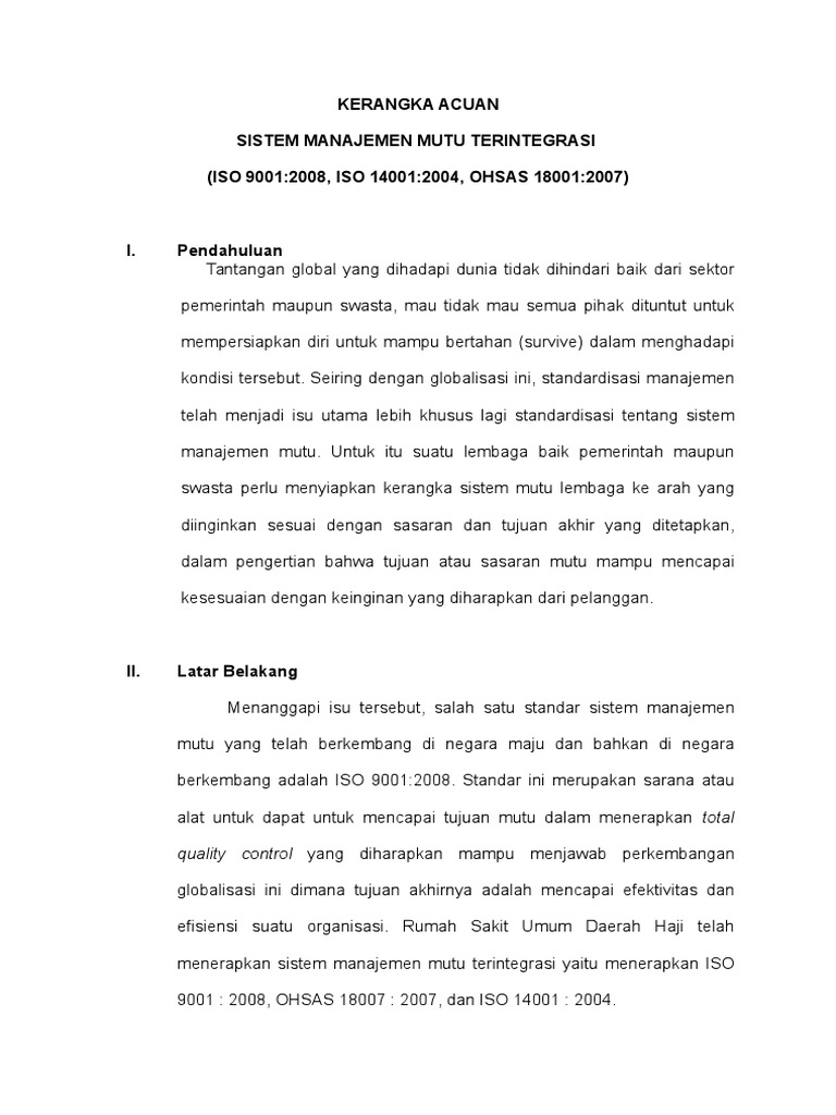 Laporan Hasil Kegiatan Iso | PDF | Bisnis