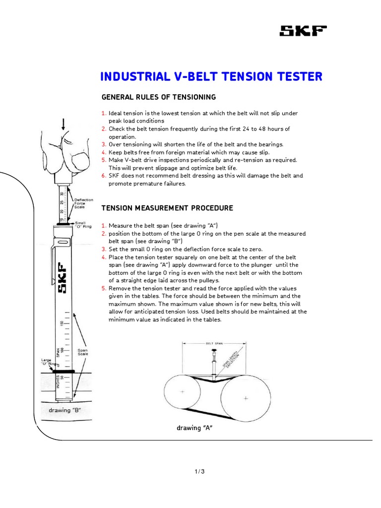 Guidelines for Proper V-Belt Tensioning and Maintenance to Maximize ...