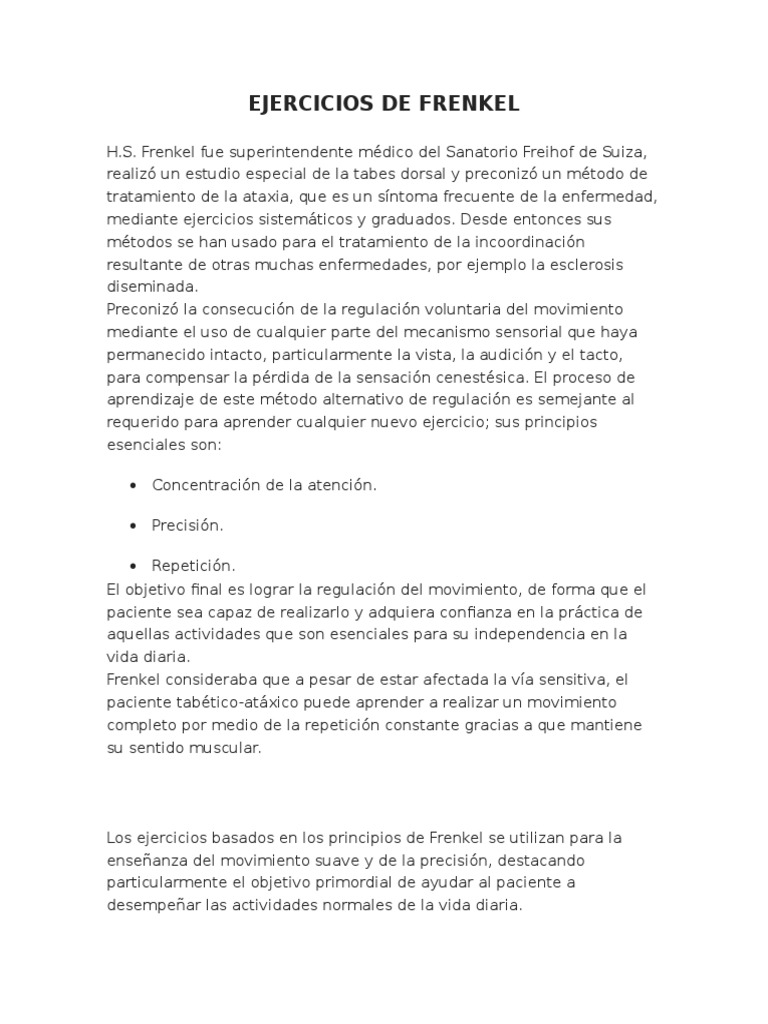 Ejercicios de Frenkel | PDF | Pie | Rodilla