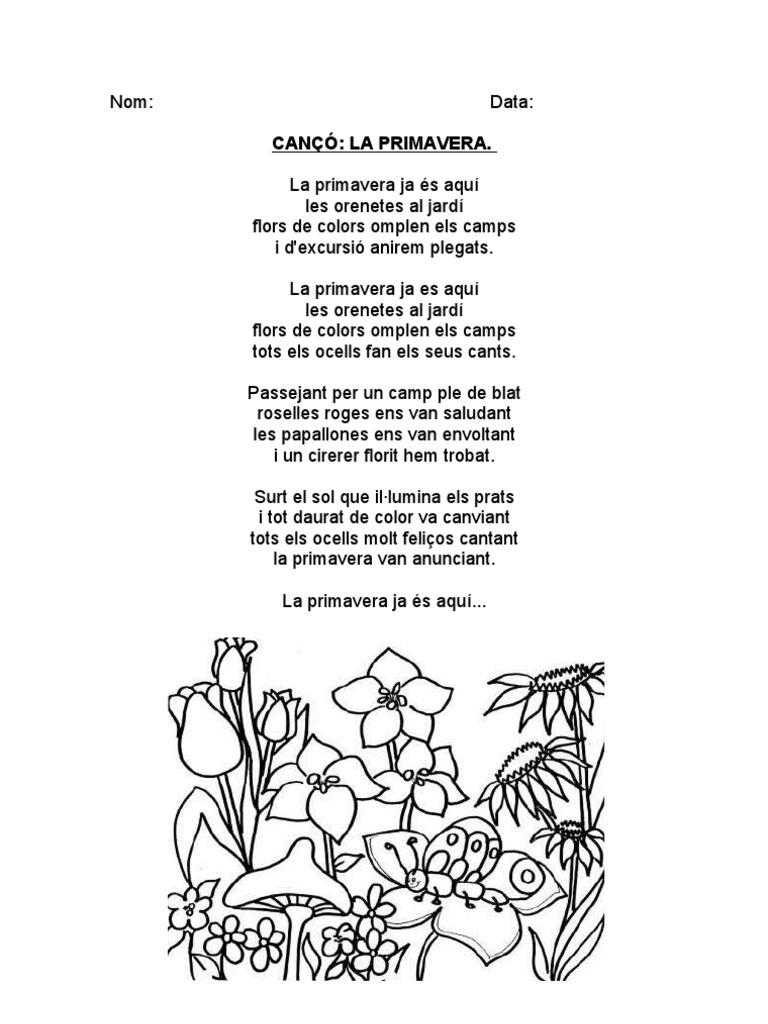 cançó la primavera | PDF