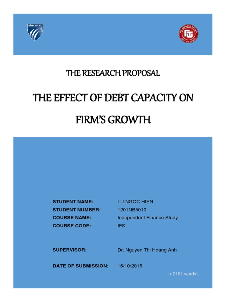 The Effect of Debt Capacity On Firms Growth - Completed | PDF | Capital ...