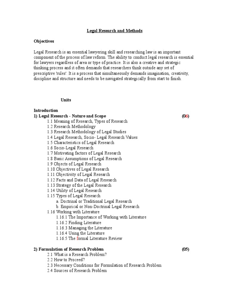 Legal Research and Methods | PDF | Sampling (Statistics) | Hypothesis