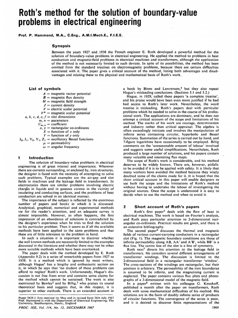 Roth Method of Force Calculation | PDF | Series (Mathematics ...